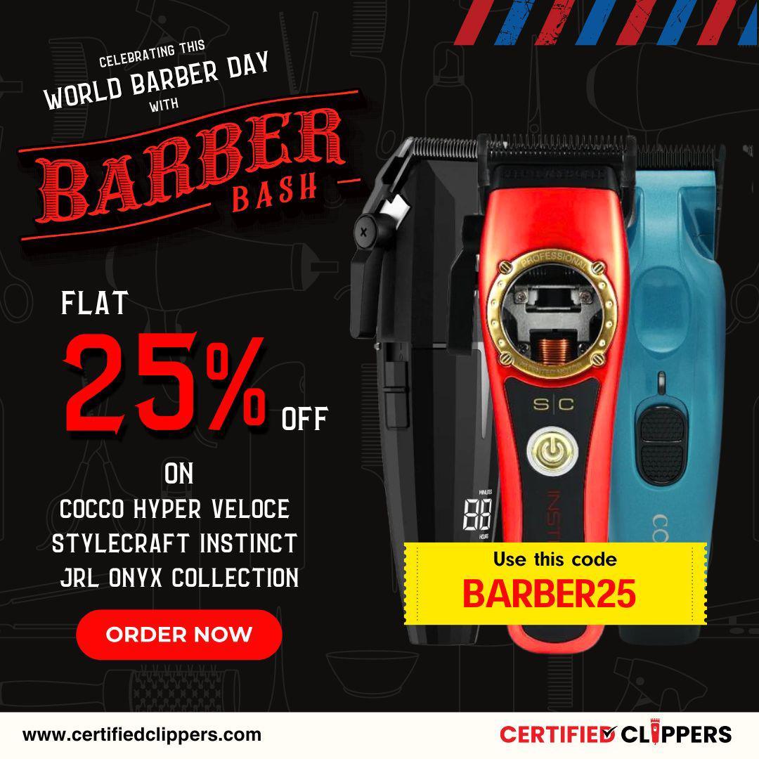 BARBER DAY SALE — Certified Clippers