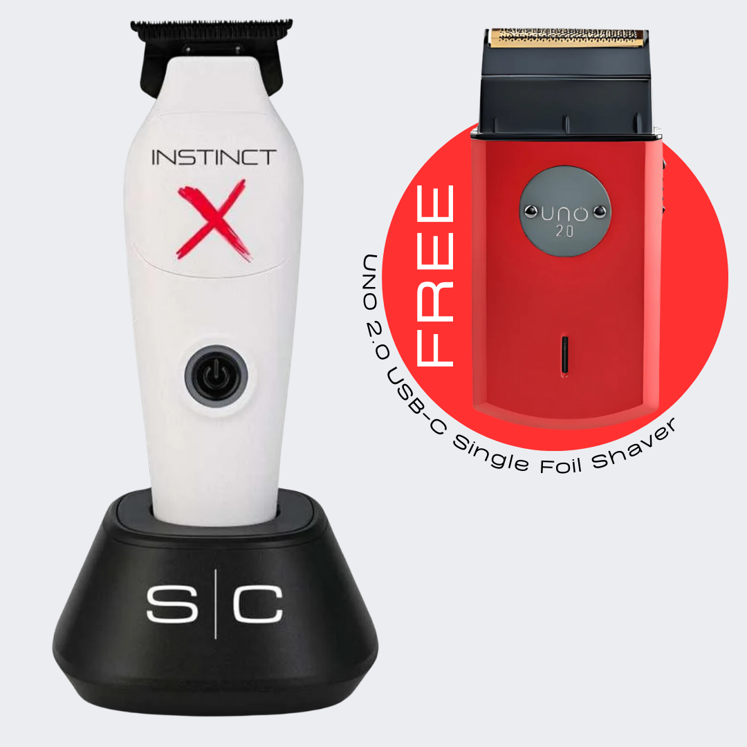 StyleCraft Instinct-X Cordless Hair Trimmer with FREE UNO Foil Shaver ...