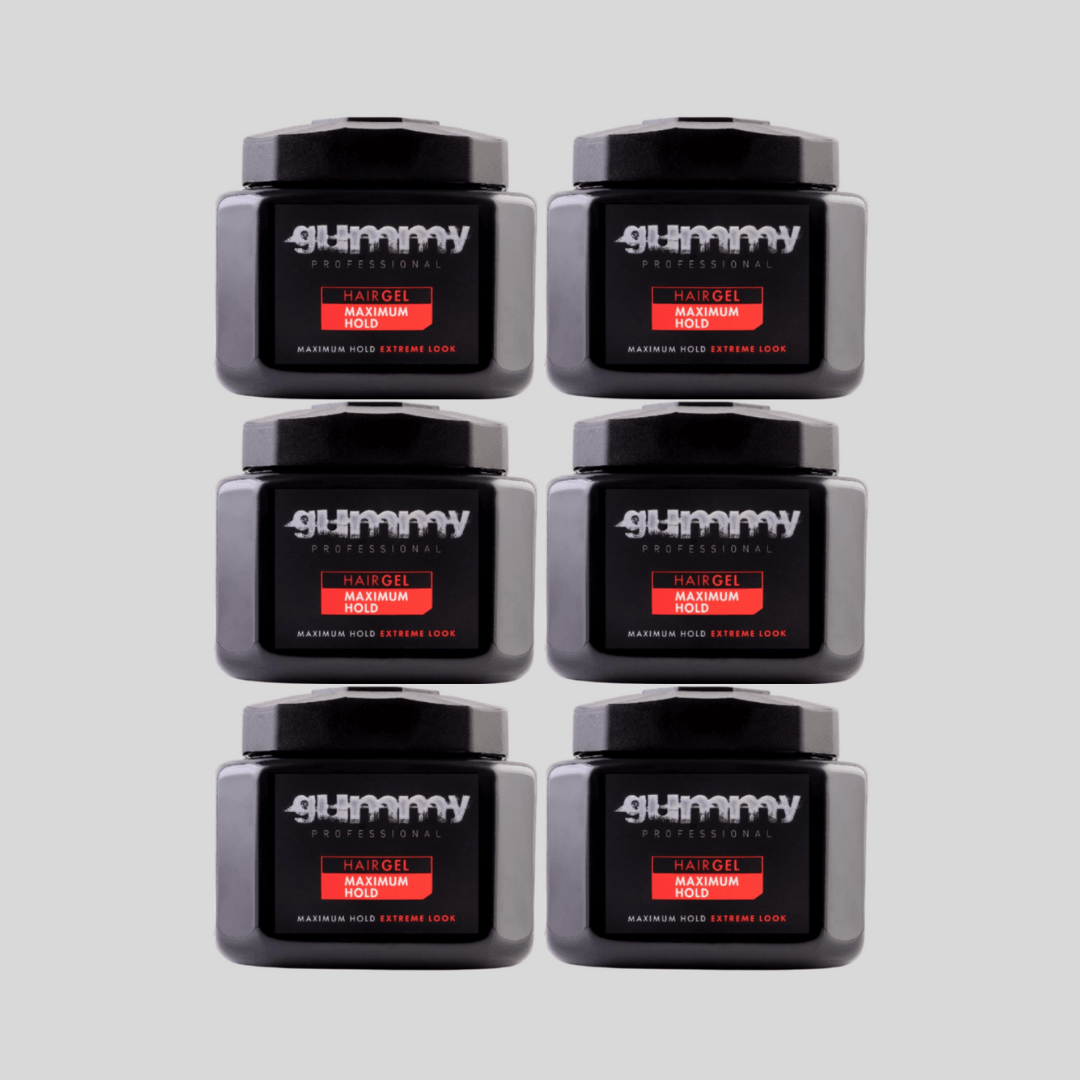 Gummy Hair Gel Maximum Hold (700ml) - PACK OF 6 — Certified Clippers