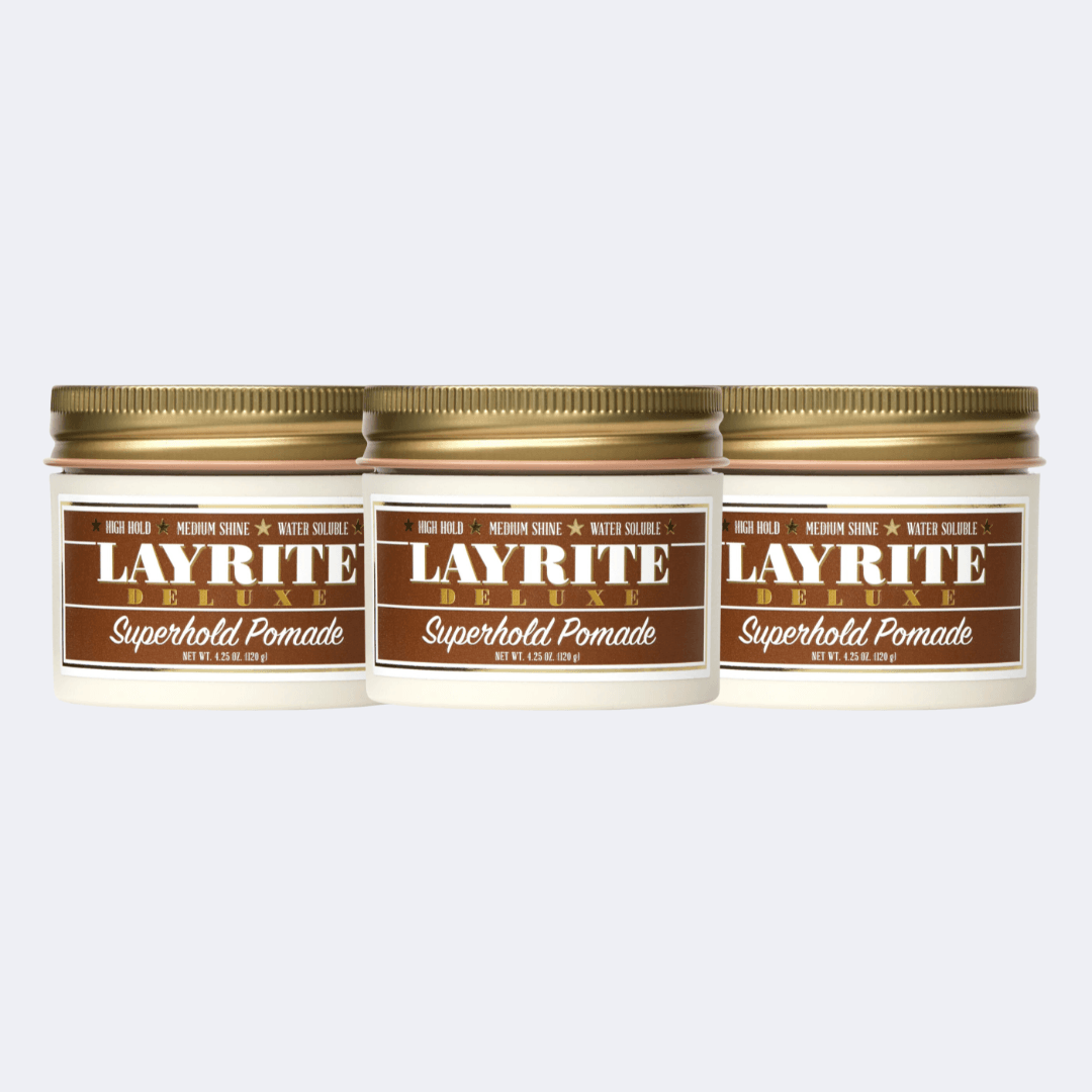Layrite Deluxe Superhold Pomade 4.25oz - PACK OF 3 — Certified Clippers